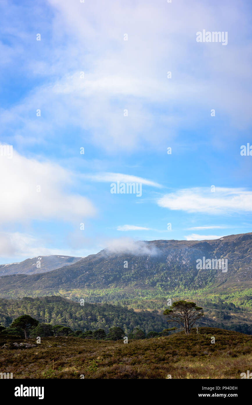 Scottish landscape. mountains and beautiful sky above Scotland Stock ...