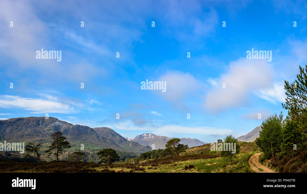 Scottish landscape. mountains and beautiful sky above Scotland Stock ...