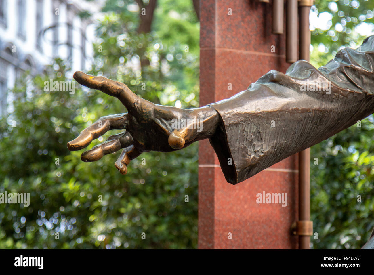 Statue of Franz Liszt in the square in Budapest that bears his name ...