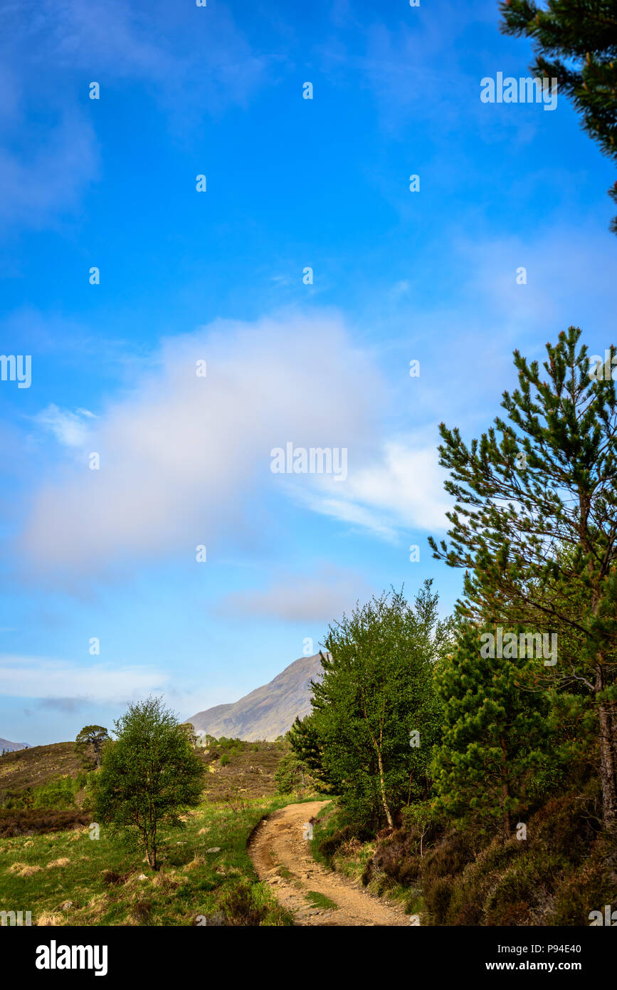 Scottish landscape. mountains and beautiful sky above Scotland Stock ...