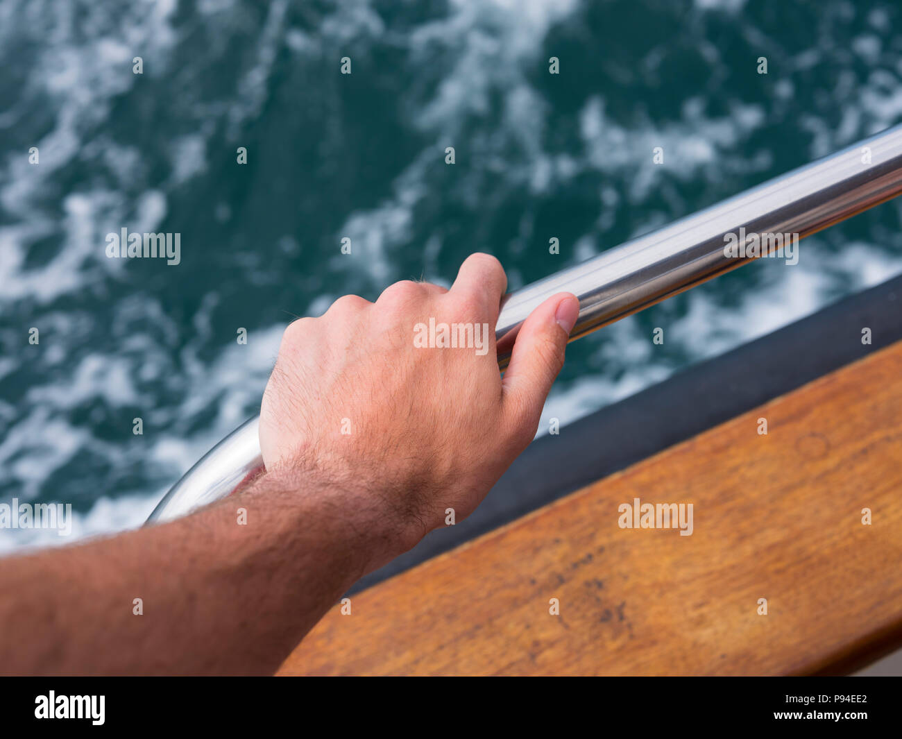Hold the handrail hi-res stock photography and images - Alamy
