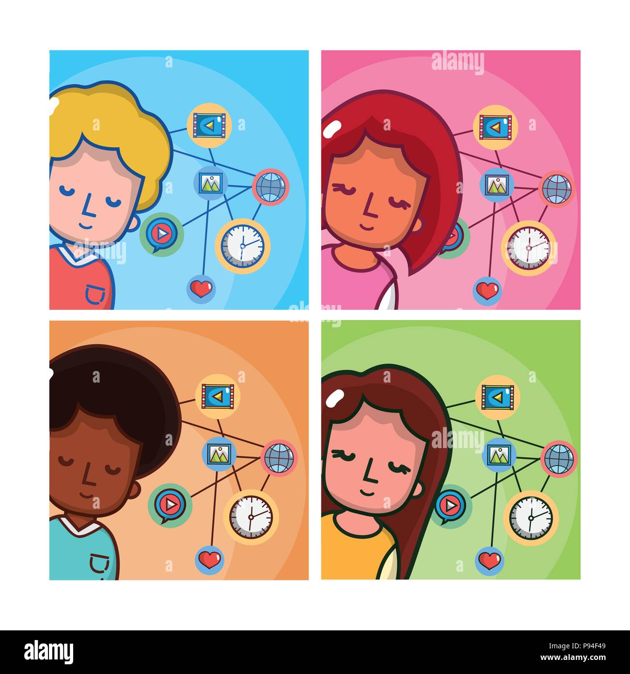 People socializing Cut Out Stock Images & Pictures - Alamy