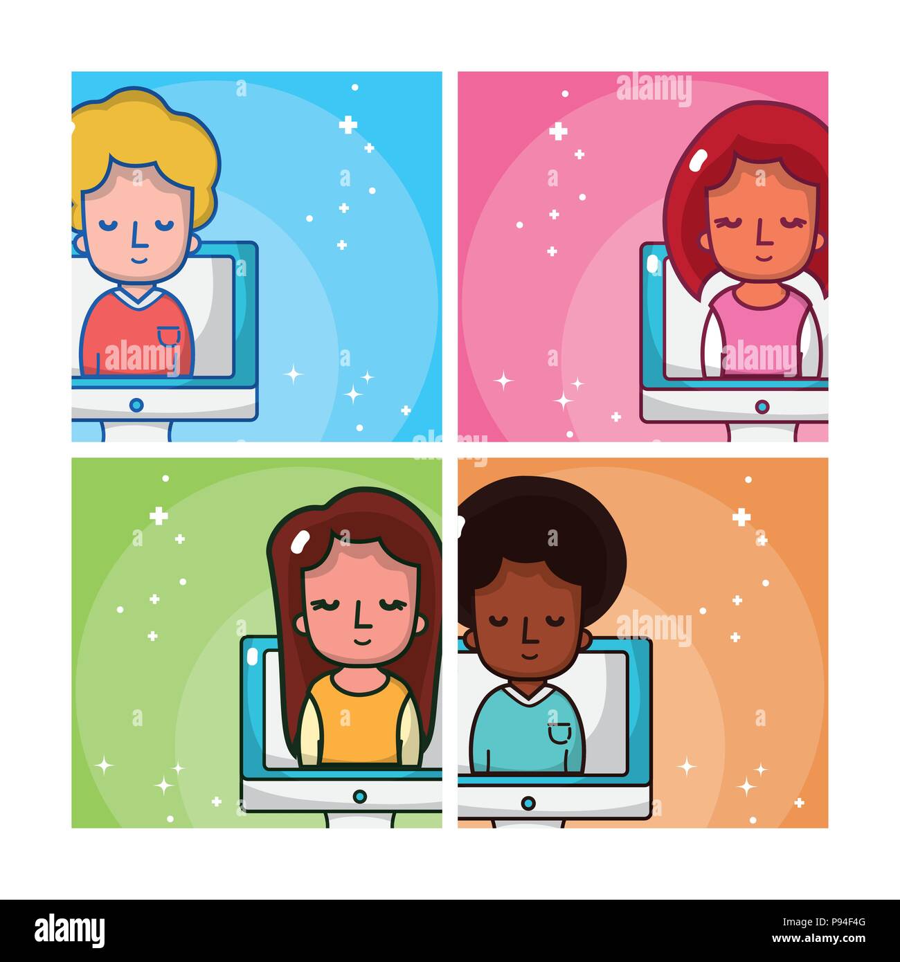 People socializing Cut Out Stock Images & Pictures - Alamy