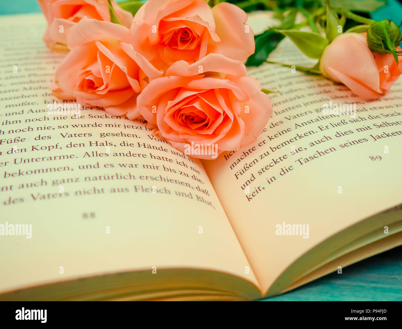 Books And Roses Wallpaper