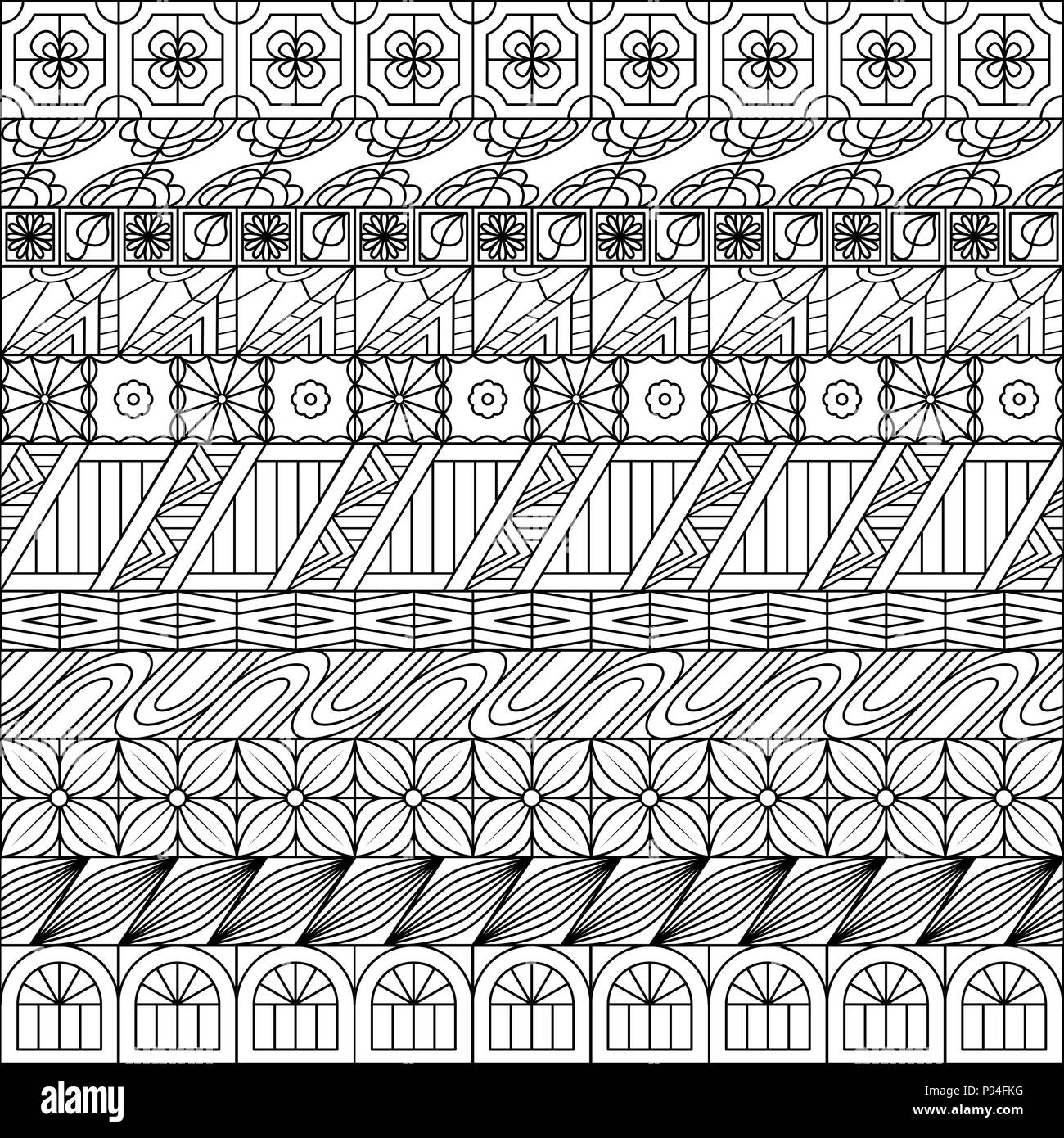 Ornamental outline Black and White Stock Photos & Images - Alamy