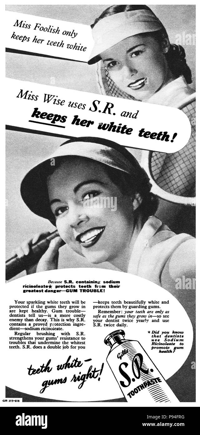 Advert teeth hi-res stock photography and images - Alamy