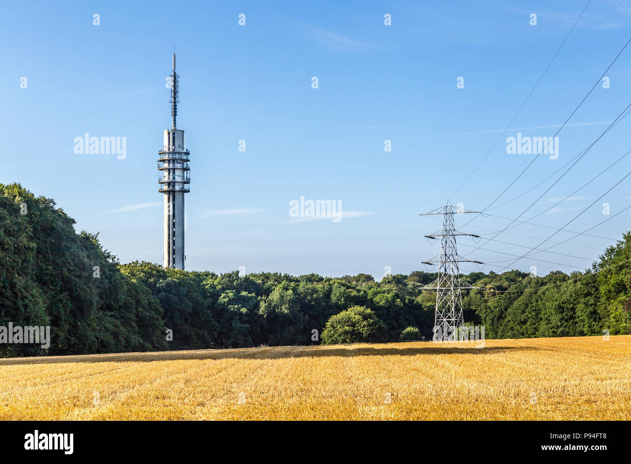 Transmission mast tower television Stock Photo - Alamy