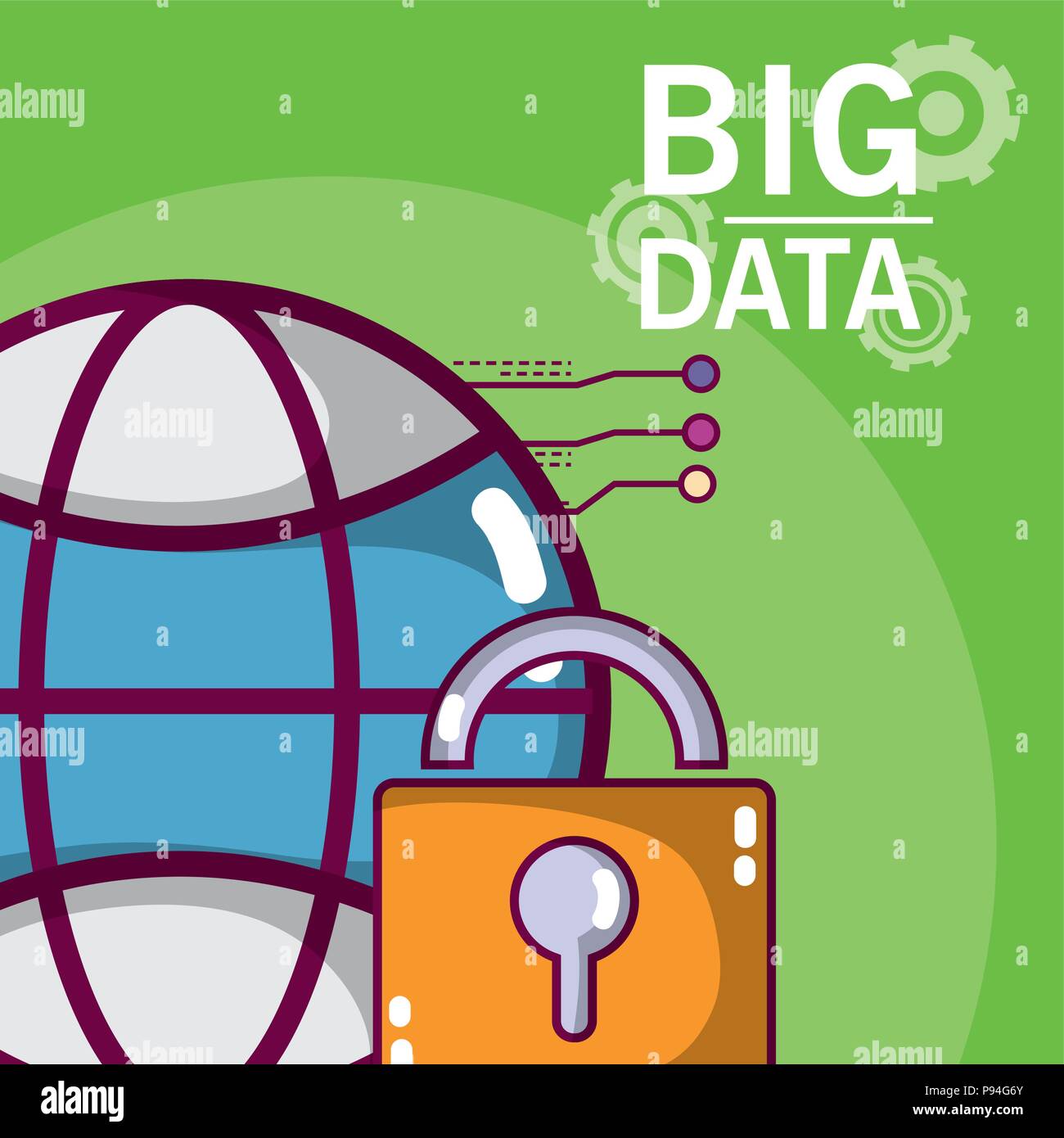 Big data technology concept Stock Vector Image & Art - Alamy