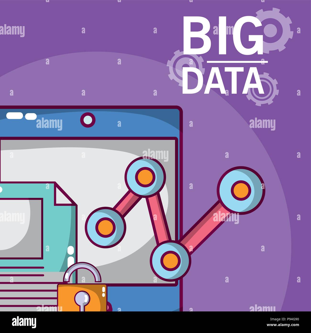 Big data technology concept Stock Vector Image & Art - Alamy