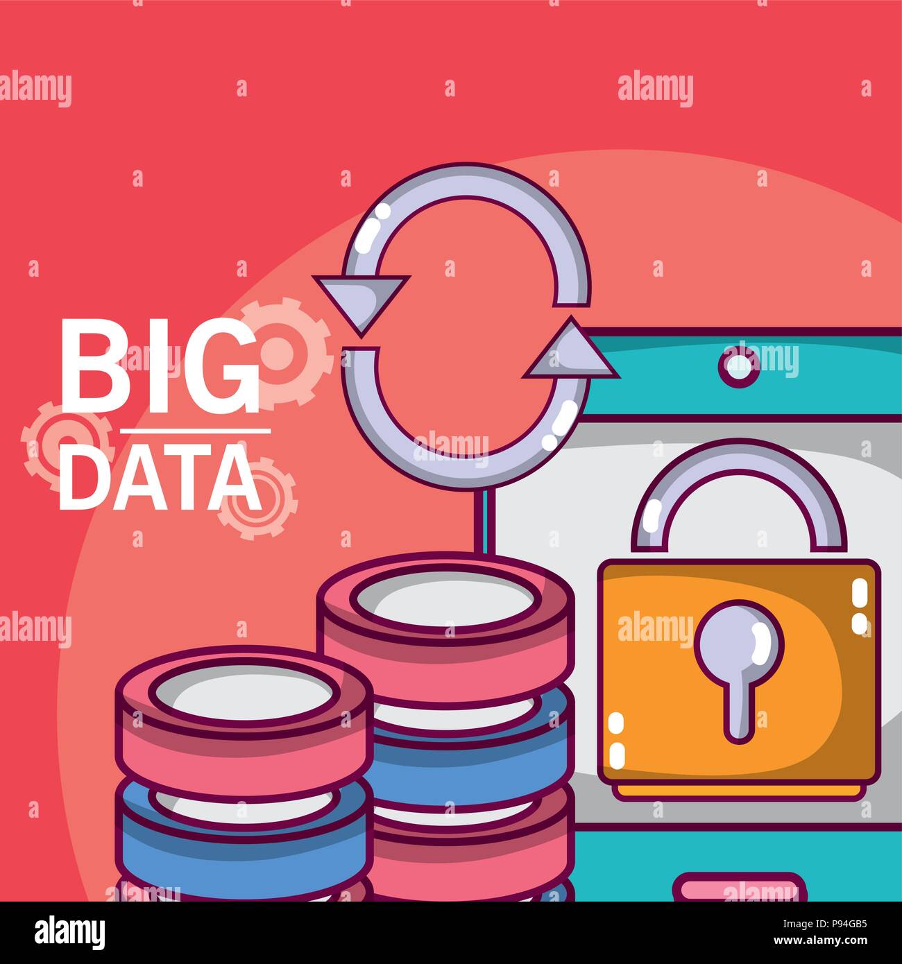 Big data technology concept Stock Vector Image & Art - Alamy