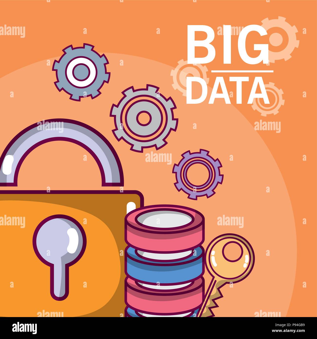 Big data technology concept Stock Vector Image & Art - Alamy