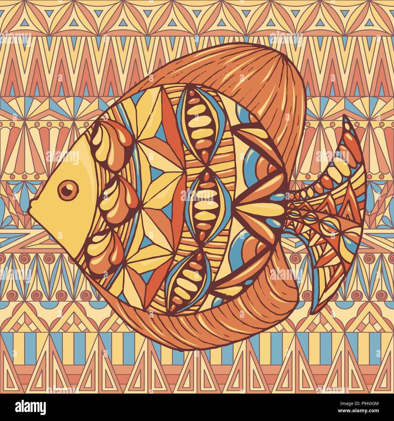 Fish art design hi-res stock photography and images - Alamy