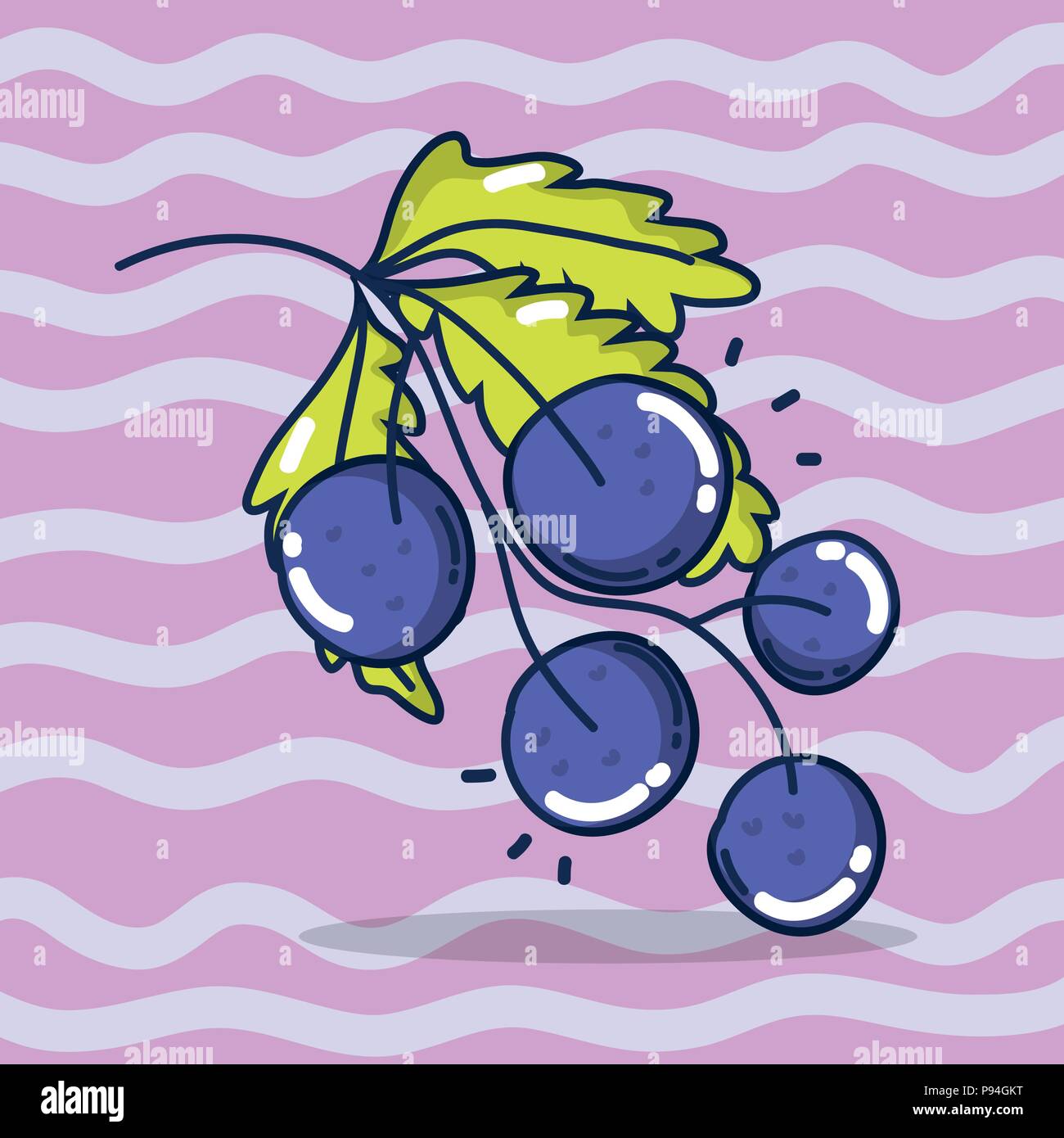 Grapes fruit cartoon Stock Vector Image & Art - Alamy
