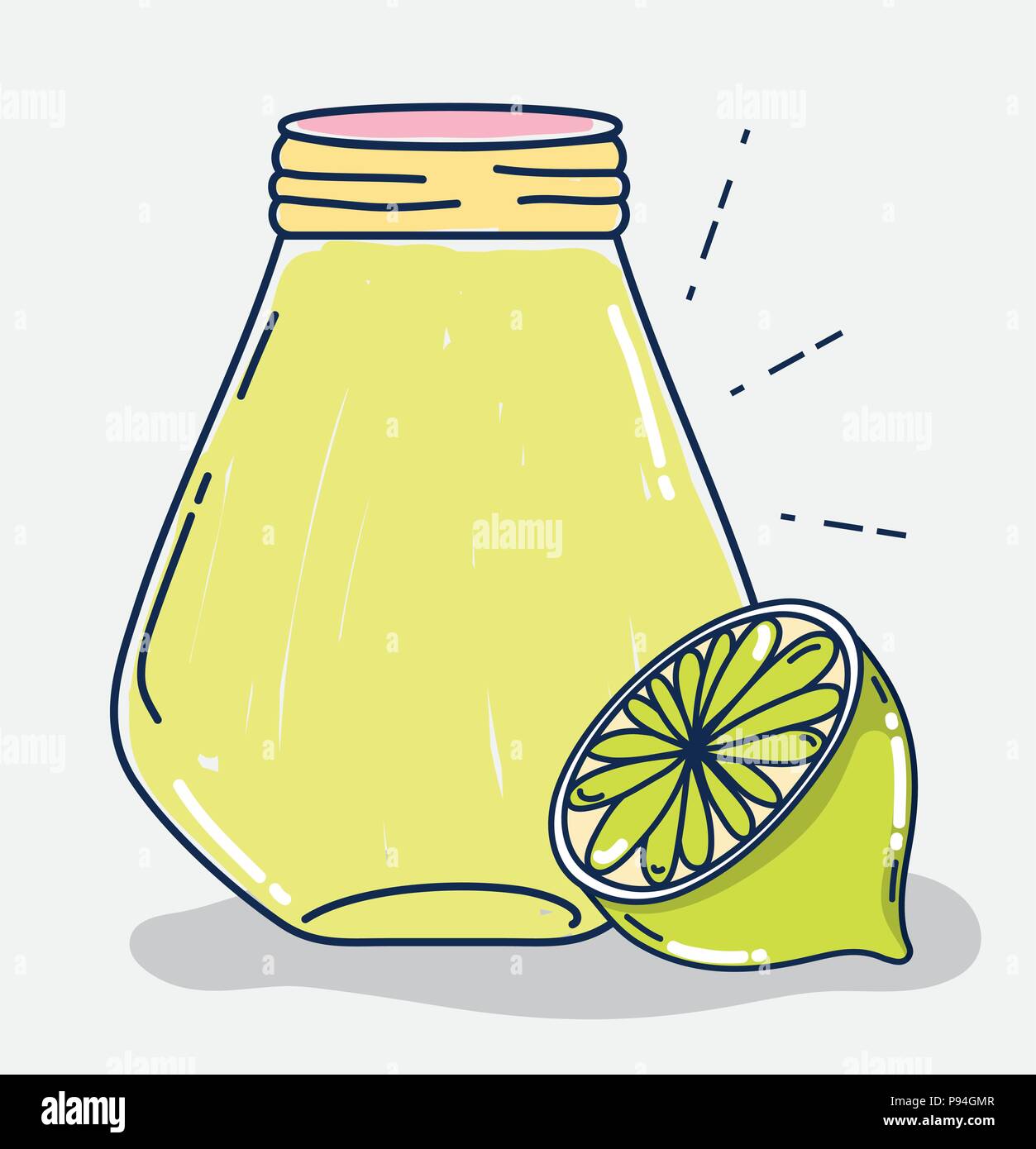 Lemonade Bottle Stock Vector Images - Alamy