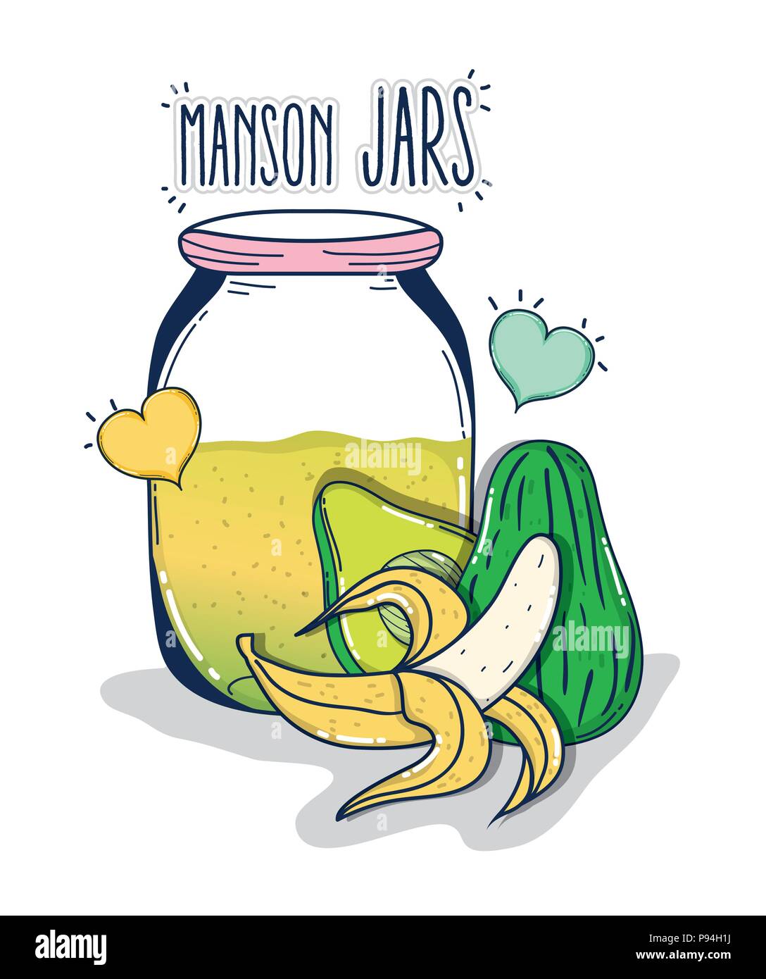 Mason jars drawing Stock Vector Image & Art - Alamy
