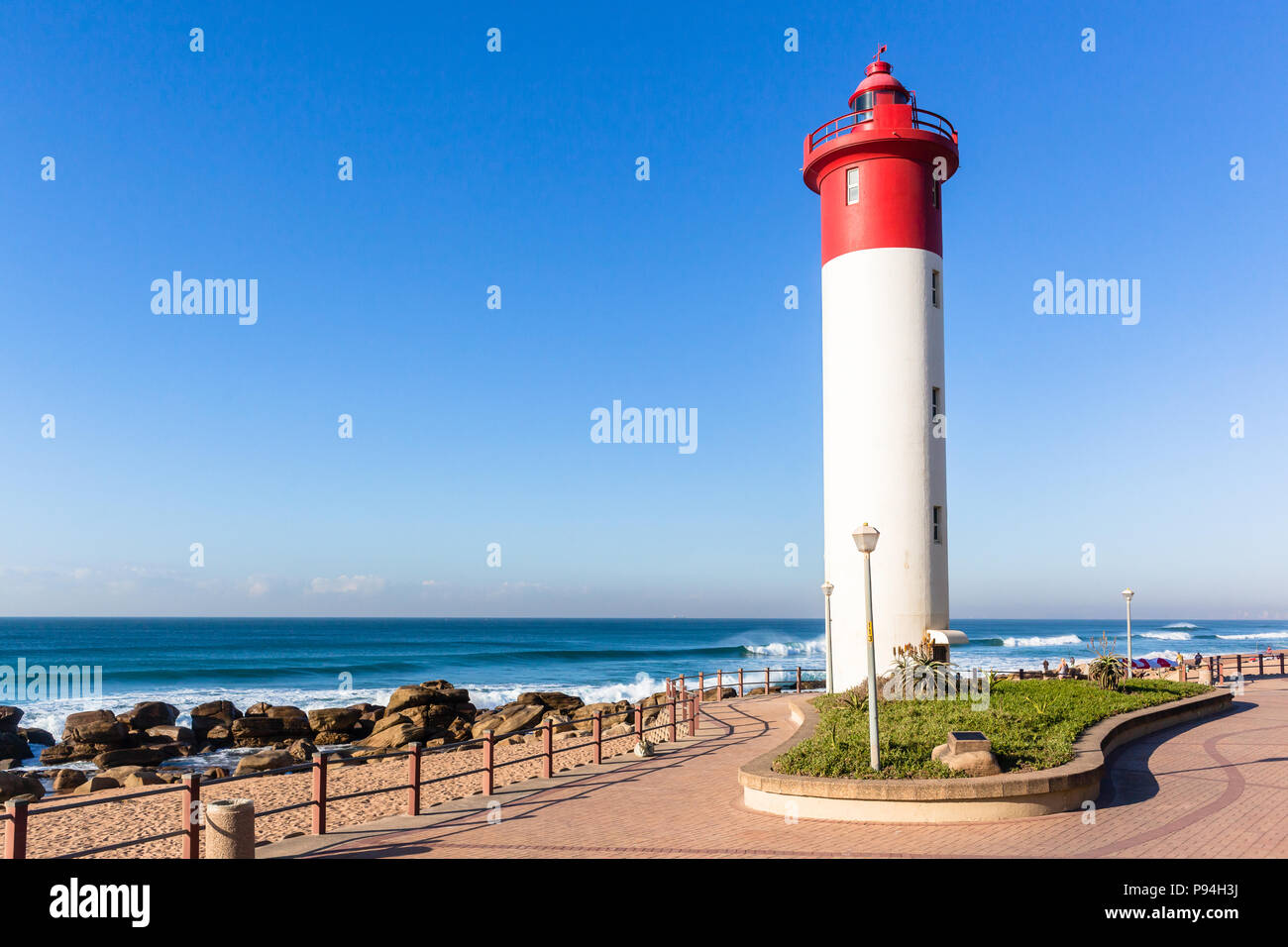Lighthouse Ocean Landscape How To Draw A Lighthouse By The Sea