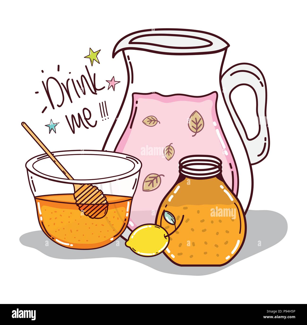 Detox drink me cartoon Stock Vector Image & Art - Alamy