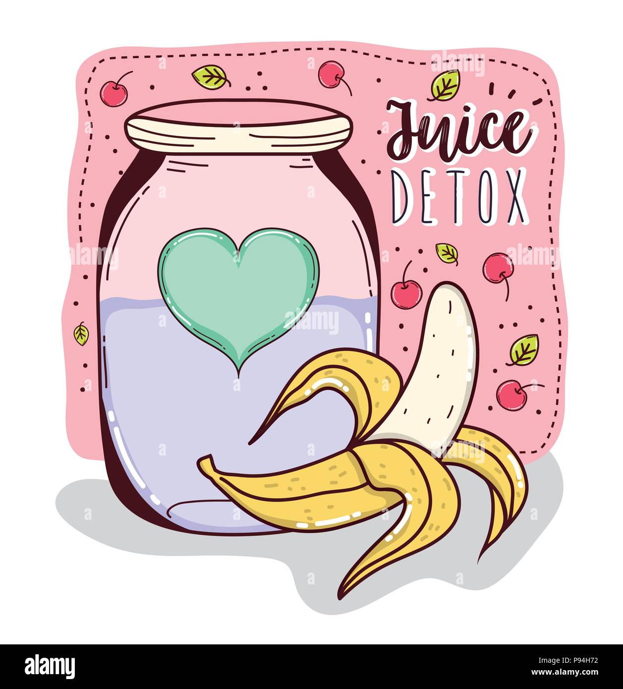 Detox juice cartoon Stock Vector Image & Art - Alamy