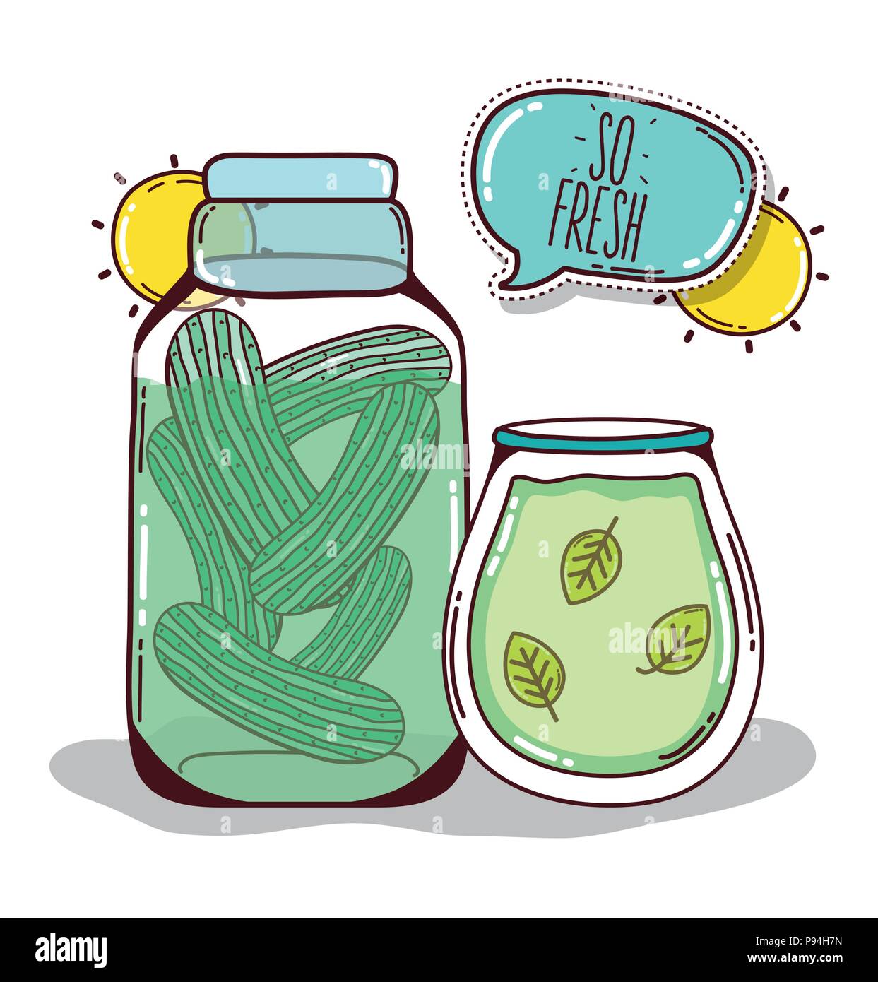 Detox juice cartoon Stock Vector Image & Art - Alamy