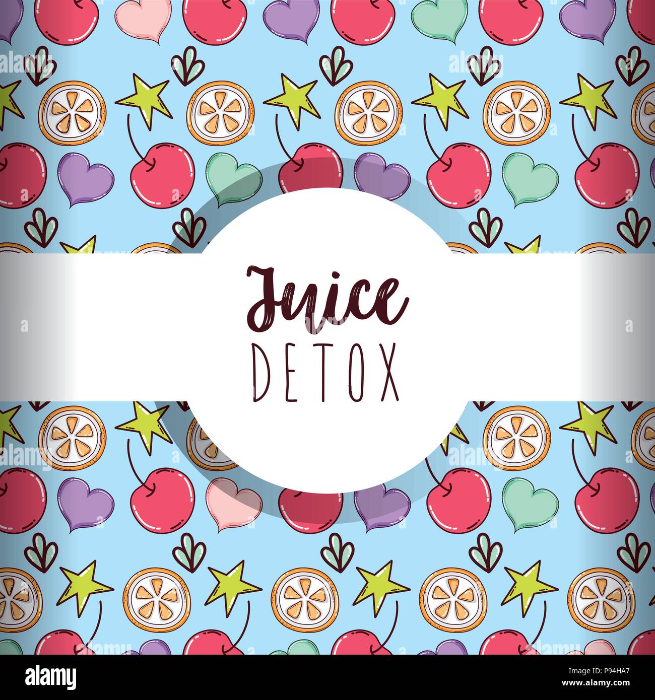 Juice detox background Stock Vector Image & Art - Alamy