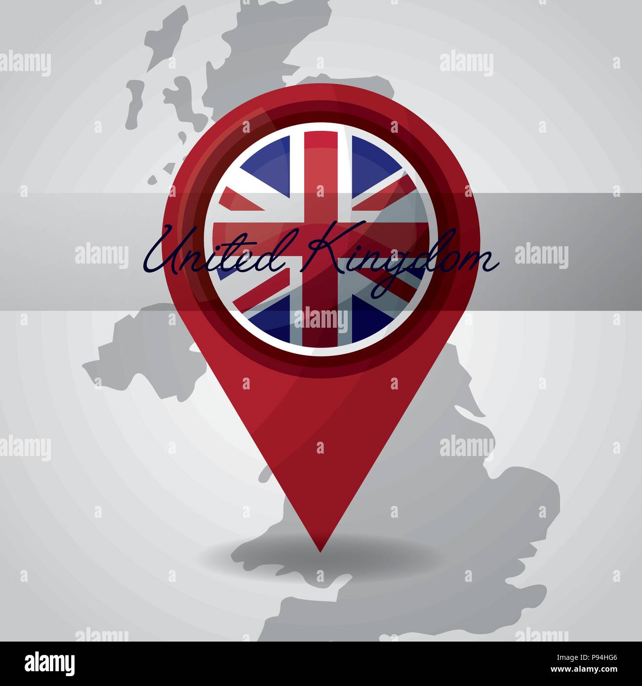 united kingdom map backgrond london location vector illustration Stock ...