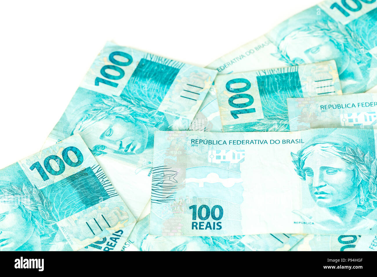 Brazilian money, reais, high denominations Stock Photo - Alamy