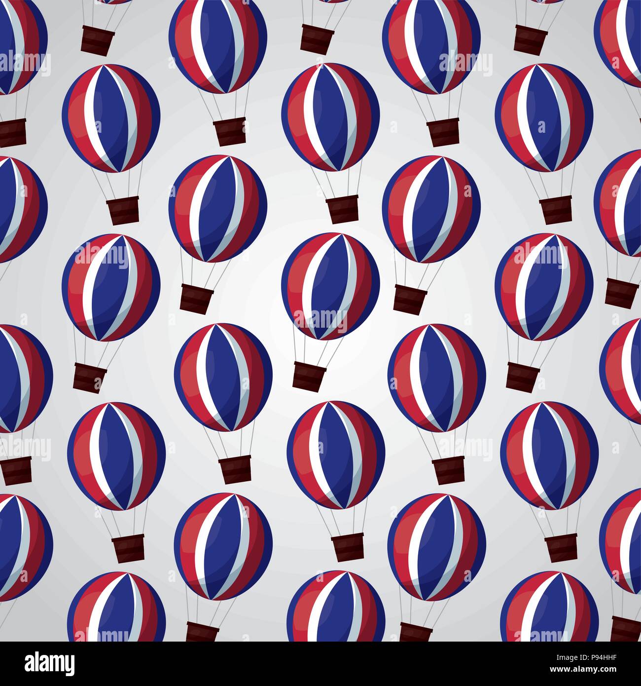 united kingdom many hoy air balloons background vector illustration ...