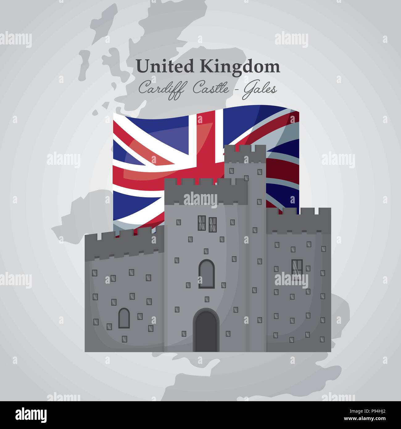 English country castle Stock Vector Images - Alamy