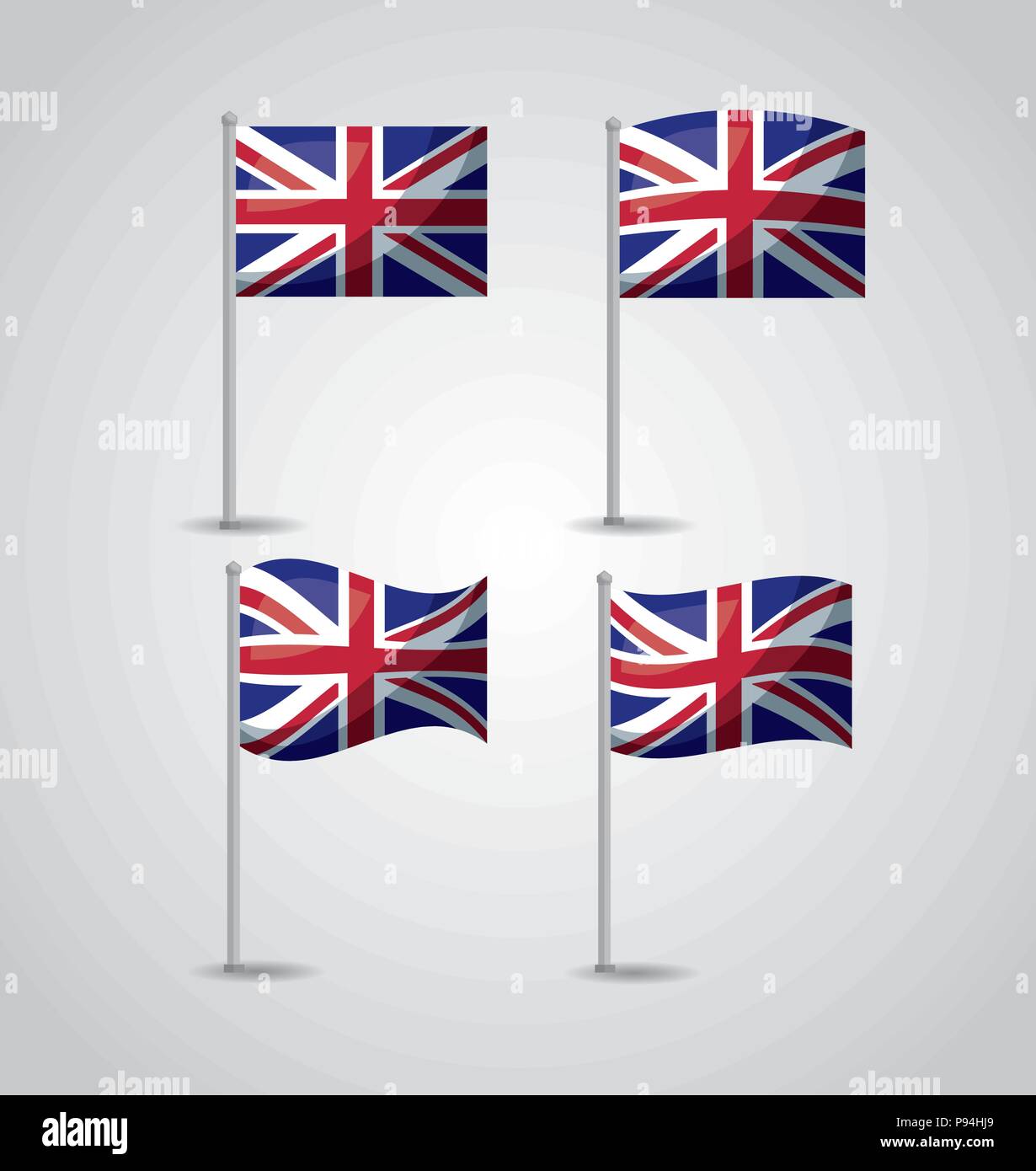 united kingdom country london flags vector illustration Stock Vector ...