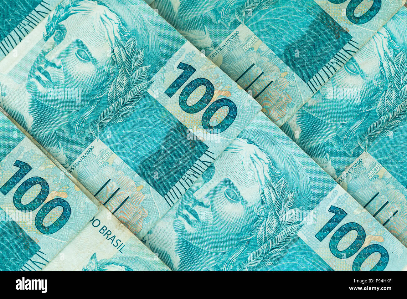 Brazilian money, reais, high denominations Stock Photo - Alamy