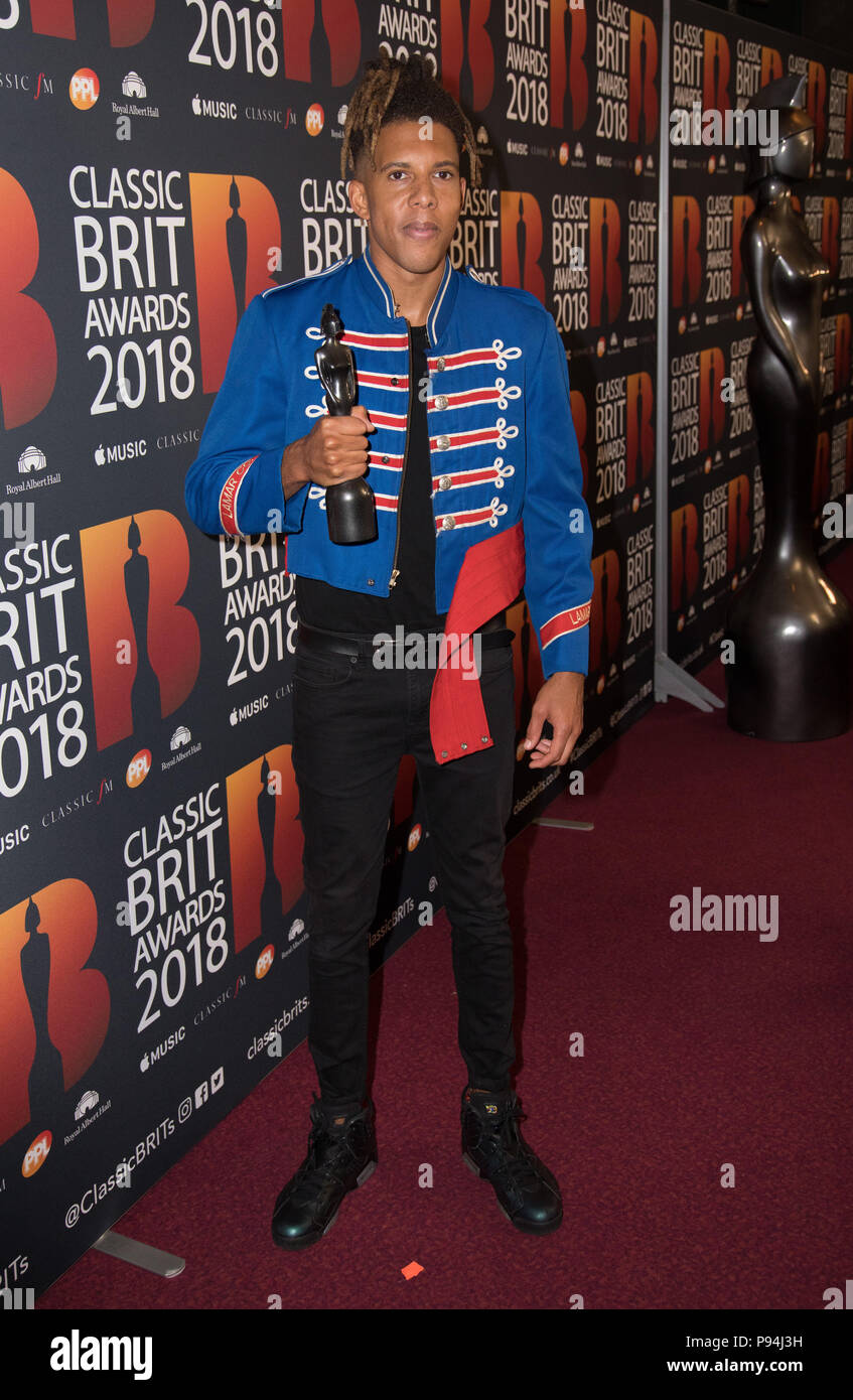 Tokio Myers accepts the PPL Classic Brits Breakthrough Artist of the ...