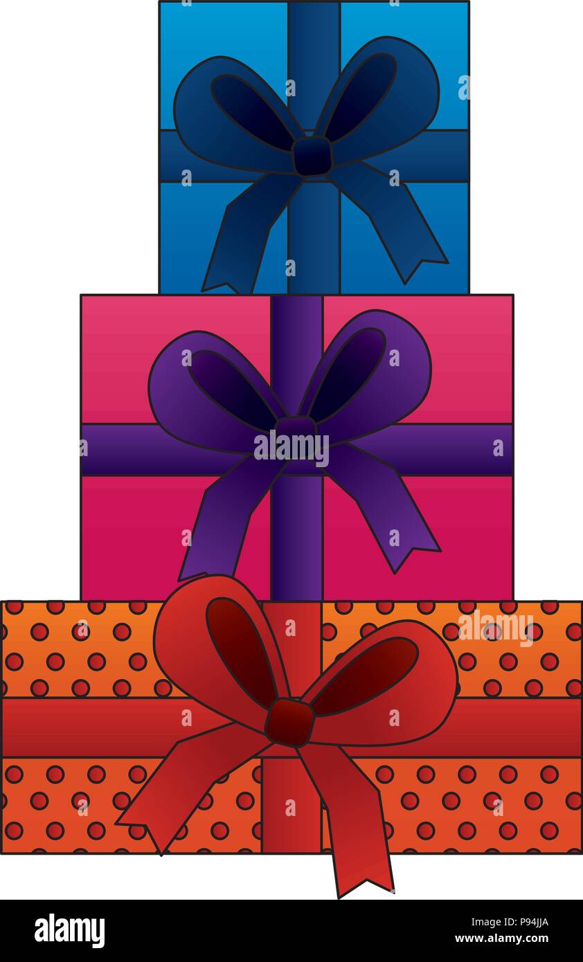 Stack Of Presents Vector