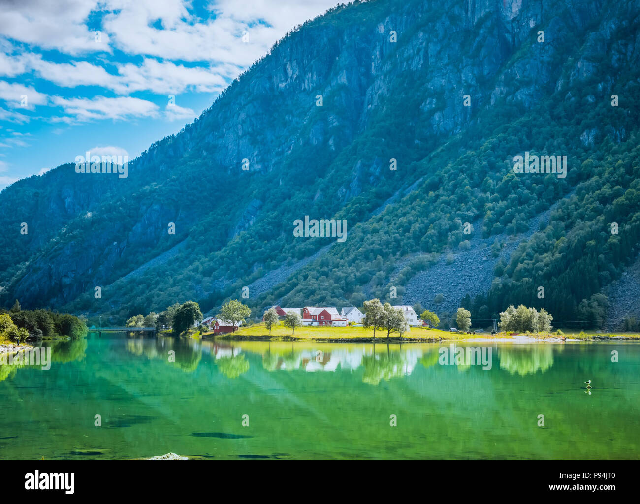 Hardanger Fjord Norway landscape Stock Photo - Alamy