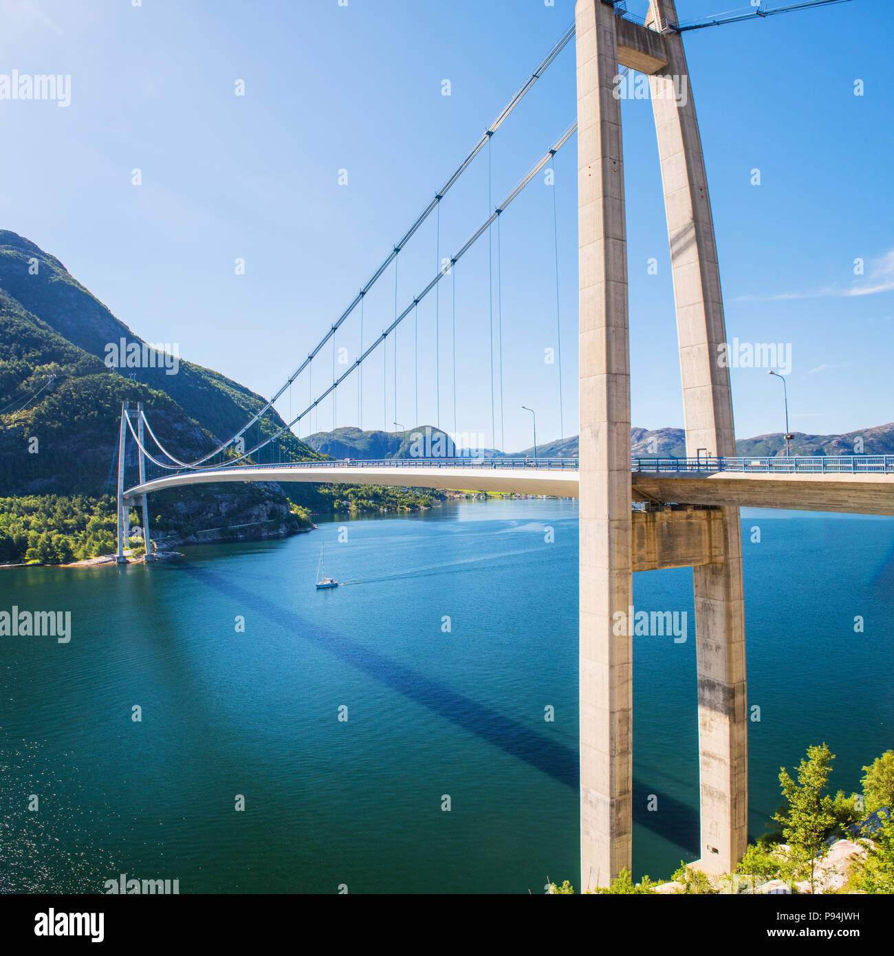 Fjord bridge mountains hi-res stock photography and images - Alamy