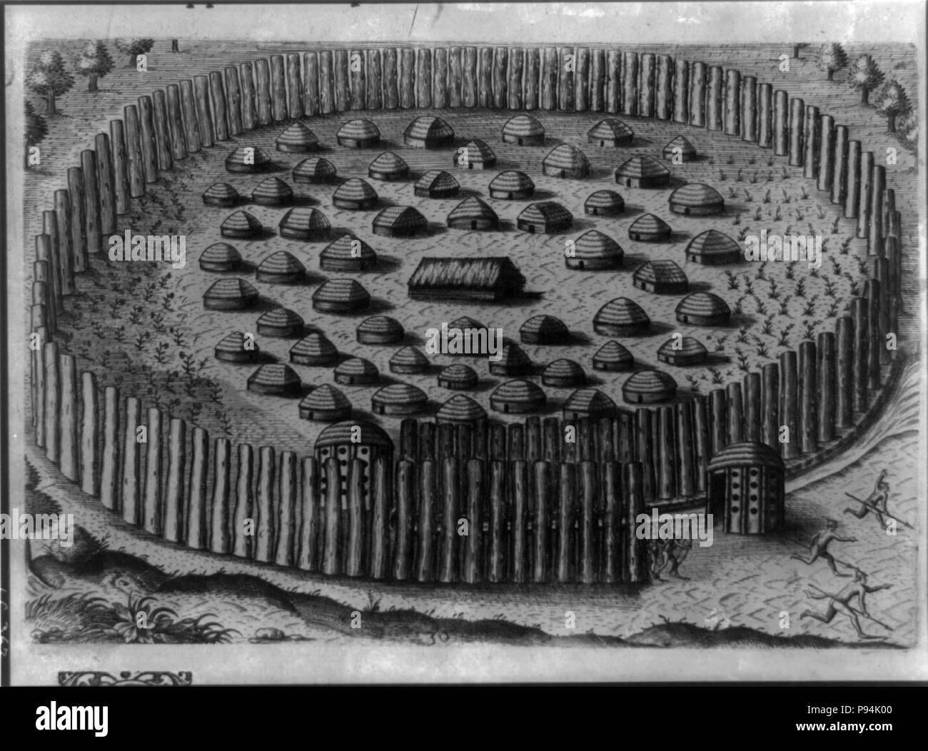 A fortified village Stock Photo - Alamy