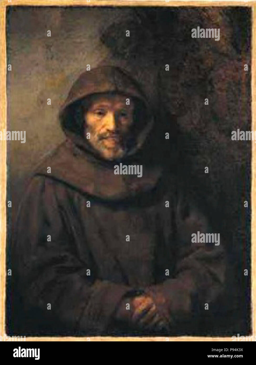 A Francisan friar Stock Photo - Alamy