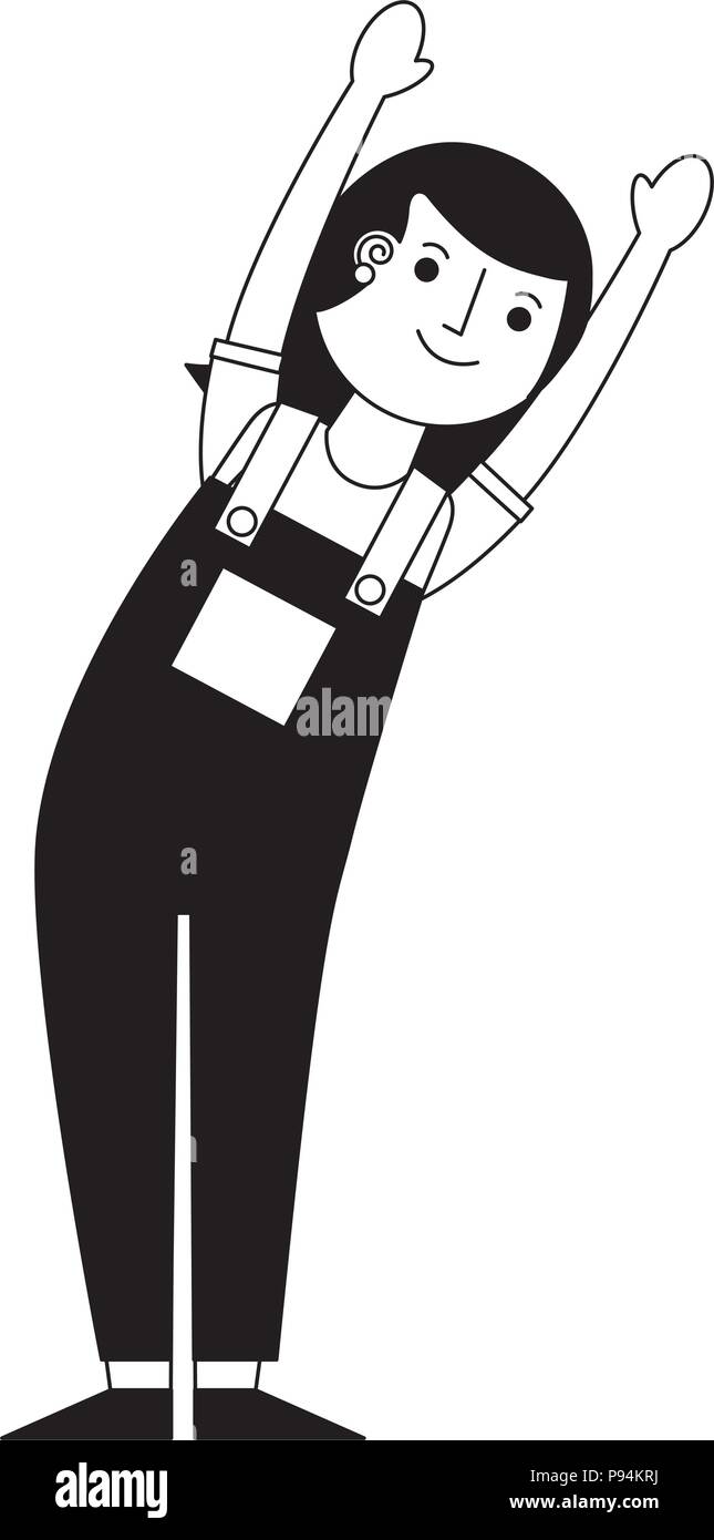 woman athlete working out character vector illustration design Stock ...