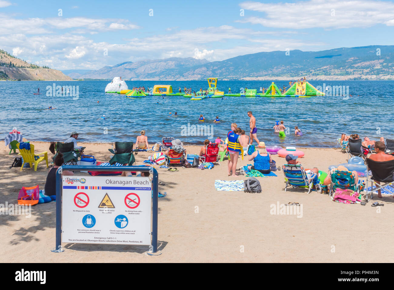 Penticton beach hi-res stock photography and images - Alamy