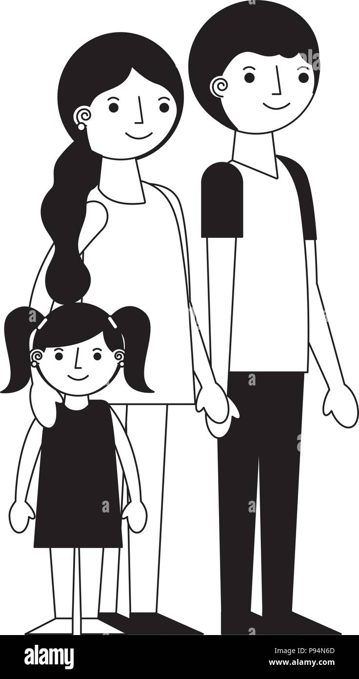 happy family avatars characters Stock Vector Image & Art - Alamy