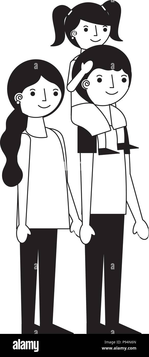 happy family avatars characters Stock Vector Image & Art - Alamy