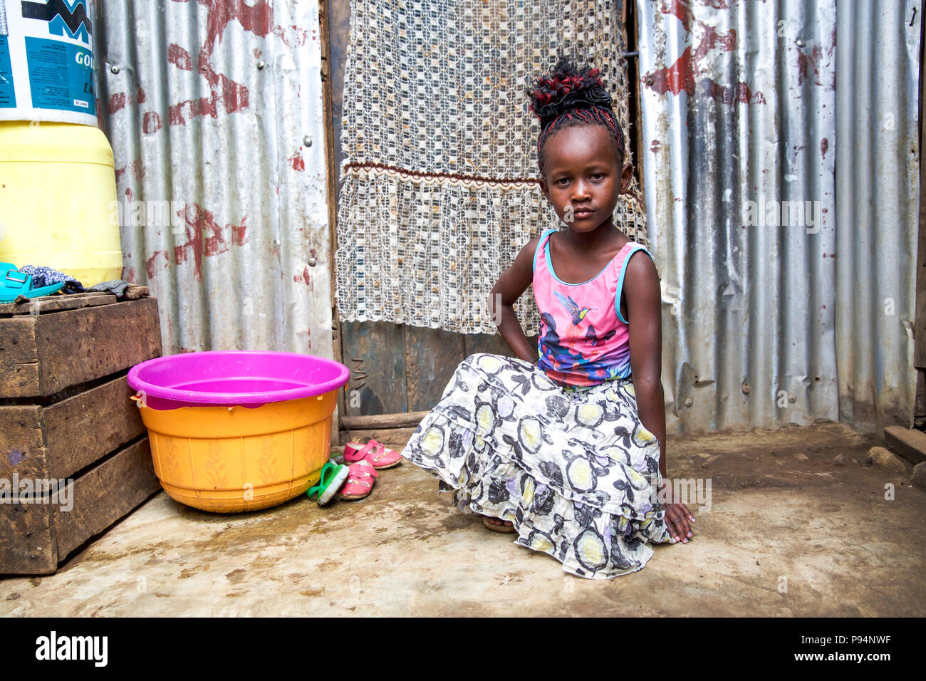 Street children in nairobi kenya hi-res stock photography and images ...