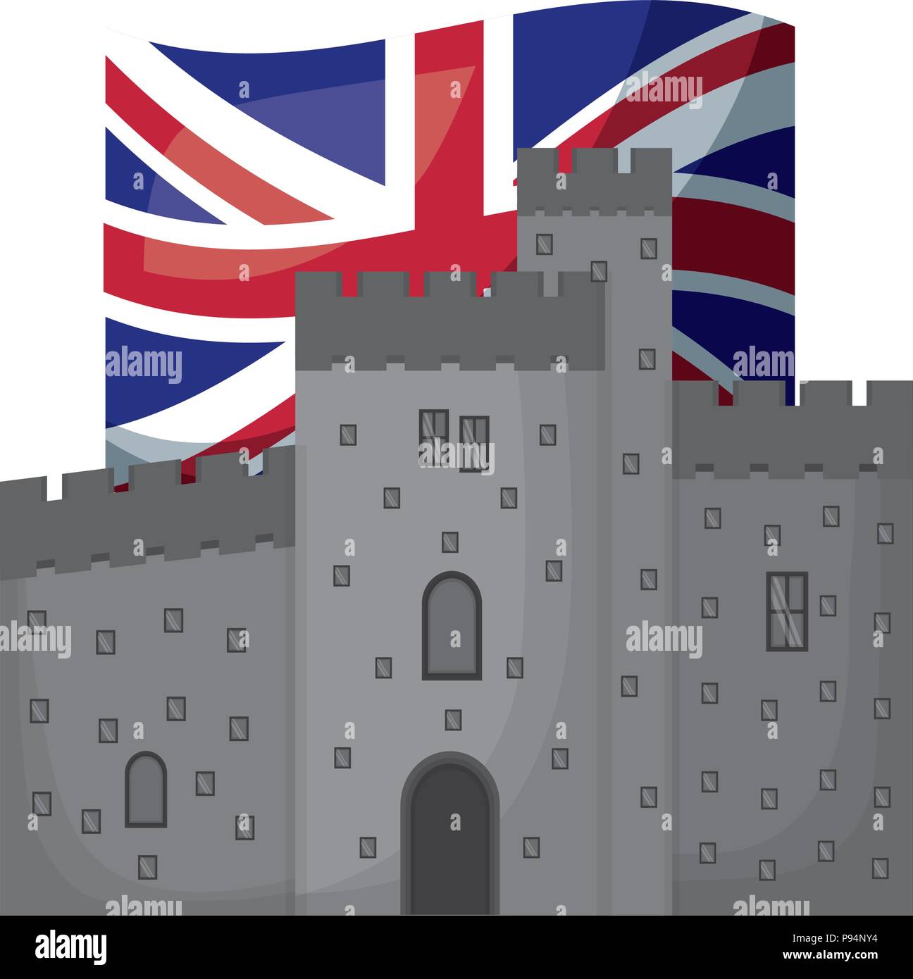 cardiff castle wales united kingdom flag Stock Vector Image & Art - Alamy