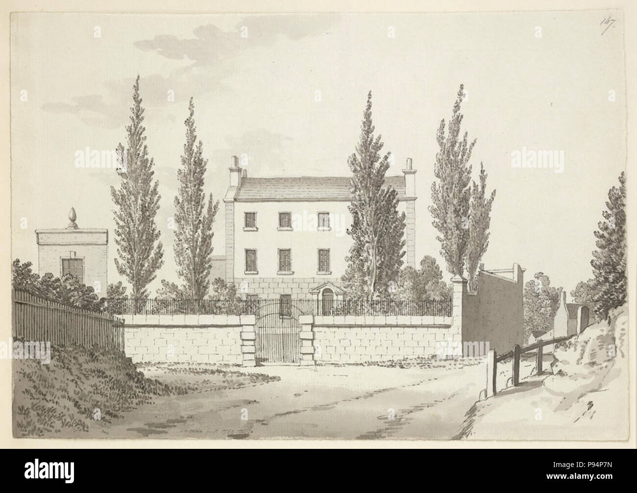 A Gentleman's House at Brislington by Samuel Hieronymus Grimm 1789 ...