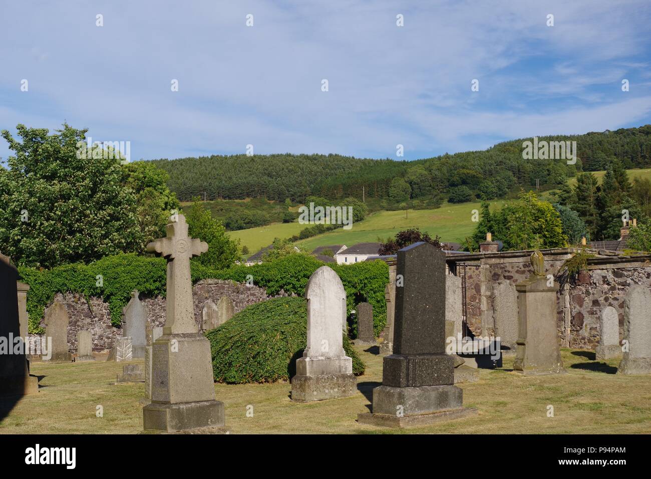 Abernethy parish church graveyard hi-res stock photography and images ...