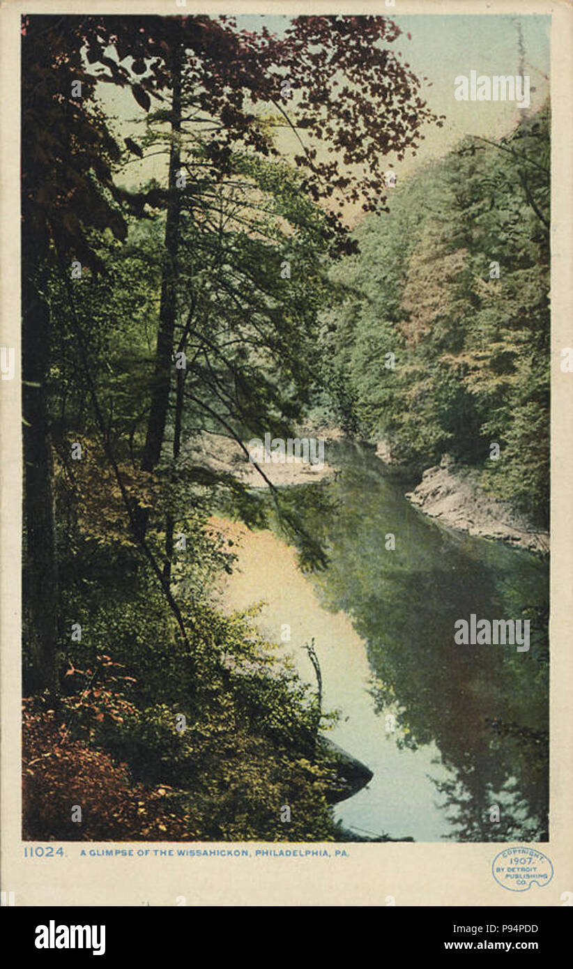 A Glimpse of the Wissahickon Stock Photo - Alamy