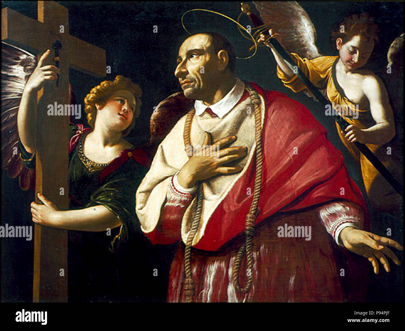 A Grammatica San Carlos Borromeo con dos ángeles Worcester Art Museum ...