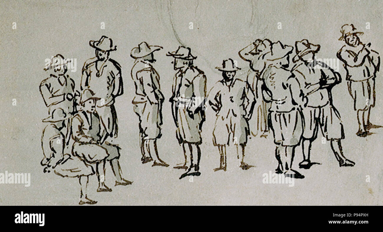 Nine standing figures hi-res stock photography and images - Alamy