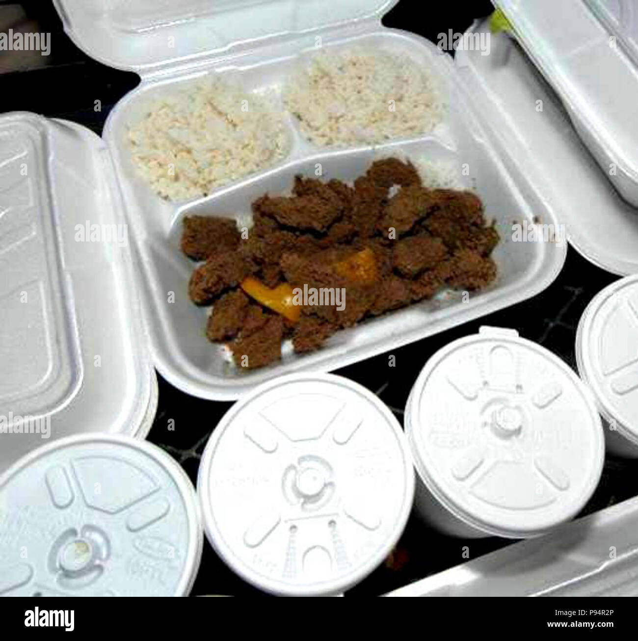 A Guantanamo detainee meal 2009 -c Stock Photo - Alamy