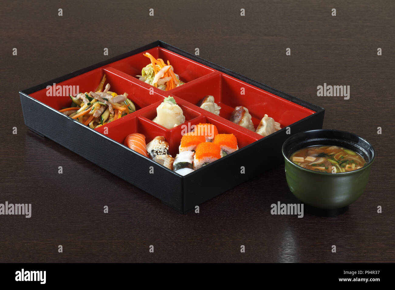 Menu bento hi-res stock photography and images - Alamy