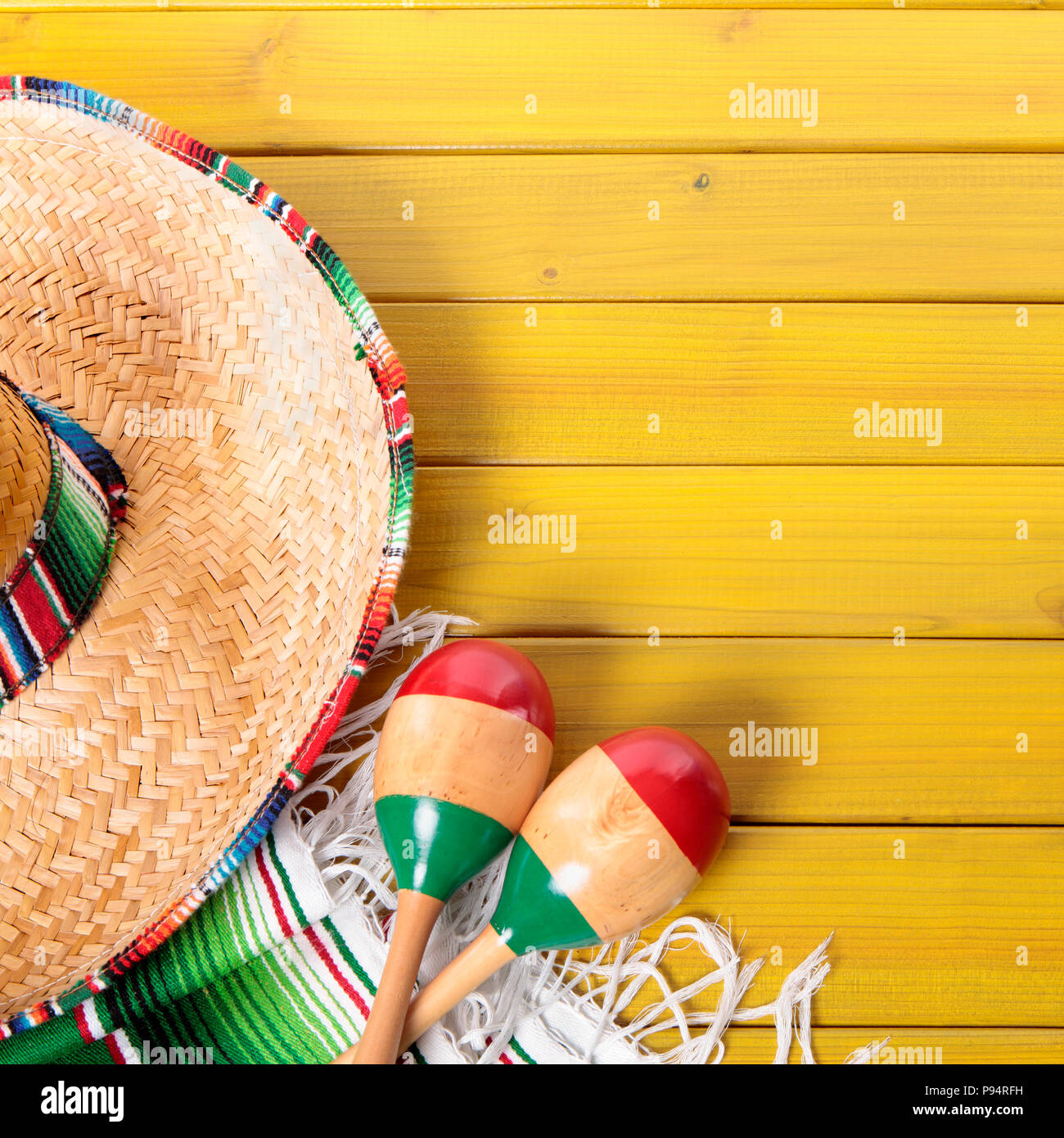 Cinco de mayo mexican background border Stock Photo - Alamy